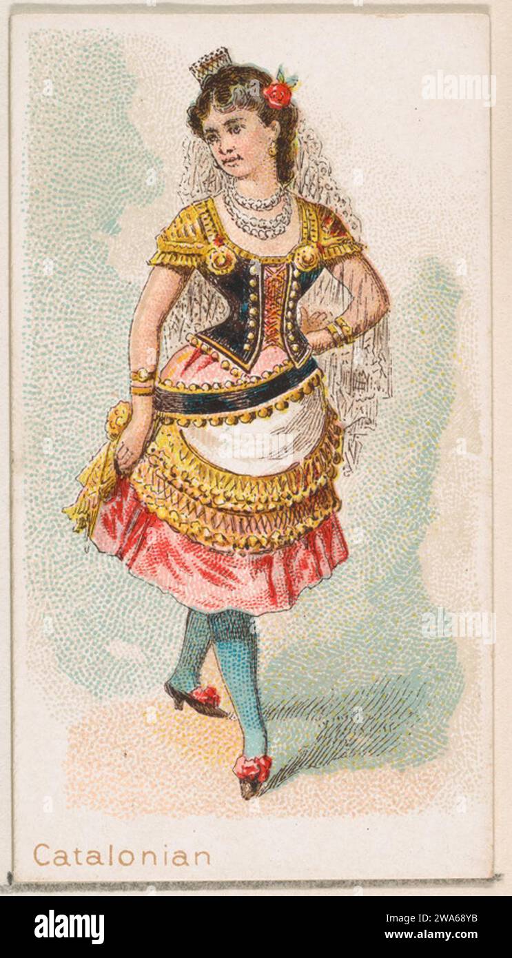 Catalonian Dancer, from the Dancing Women series (N186) issued by Wm. S ...