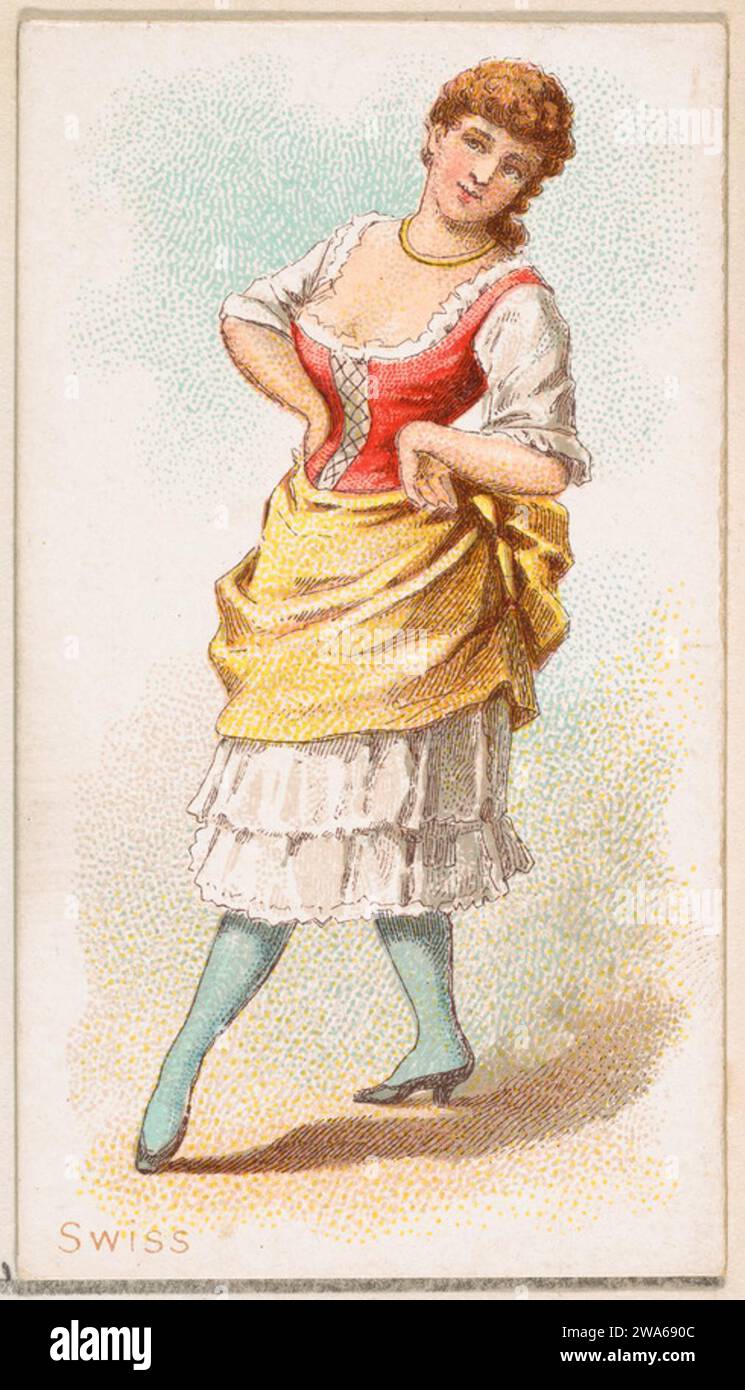 Swiss Dancer, from the Dancing Women series (N186) issued by Wm. S ...
