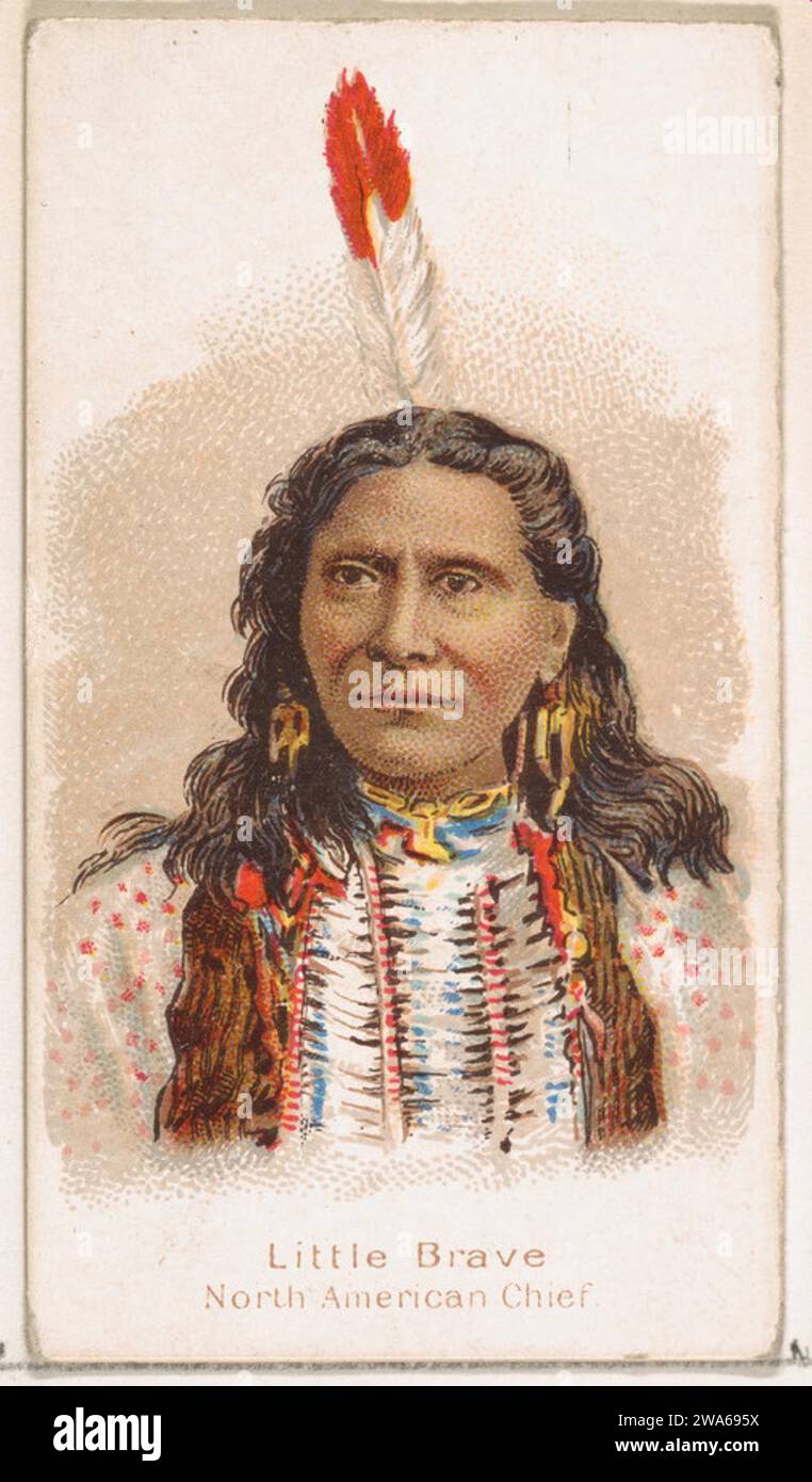 Little Brave, North American Chief, from the Savage and Semi-Barbarous ...