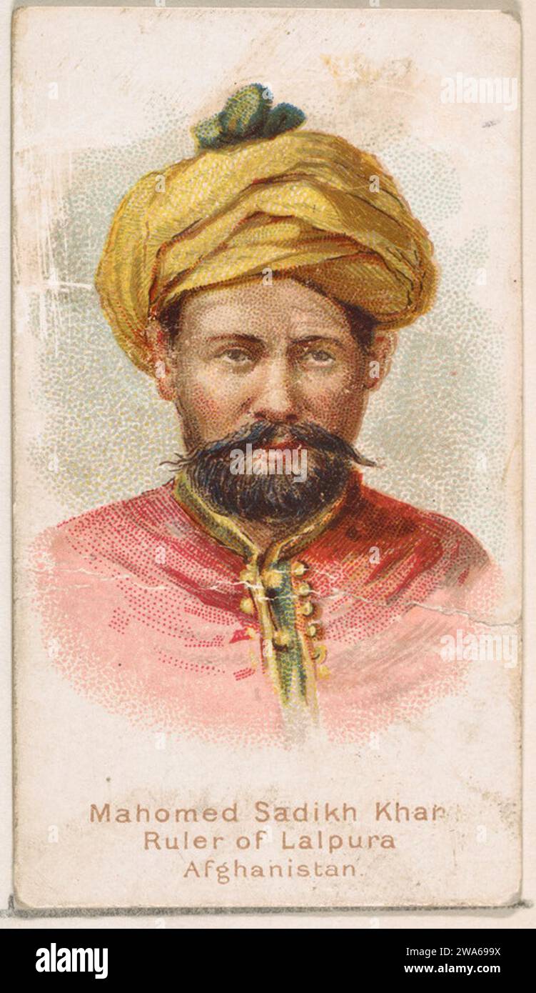 Mahomed Sadikh Khan, Ruler of Lalpura, Afghanistan, from the Savage and ...