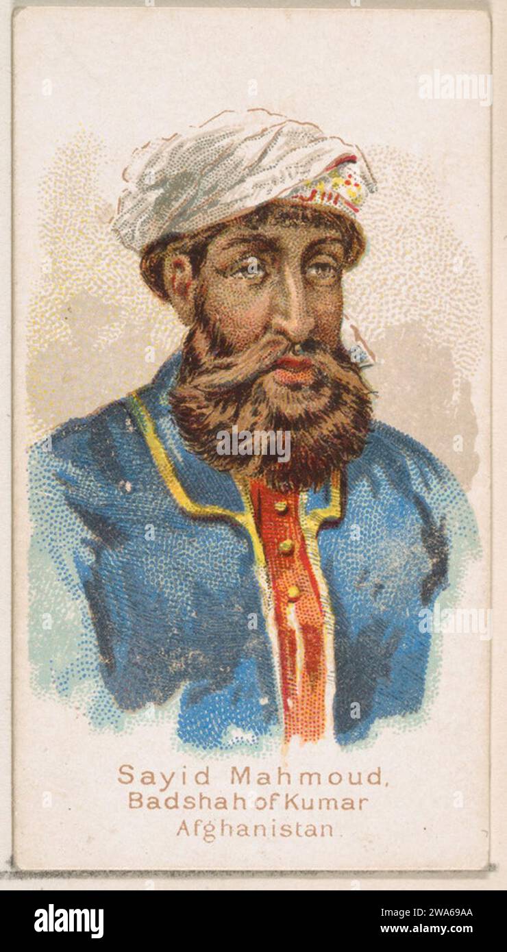 Sayid Mahmoud, Badshah of Kumar, Afghanistan, from the Savage and Semi ...