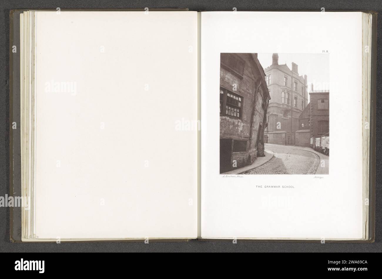 View of the Chetham's Hospital with library in Manchester, Alfred ...