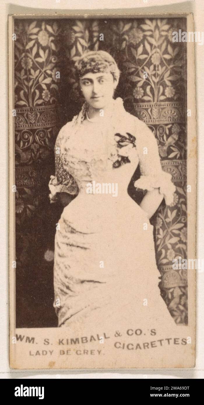 Lady de Grey, from the Actresses series (N203) issued by Wm. S. Kimball ...