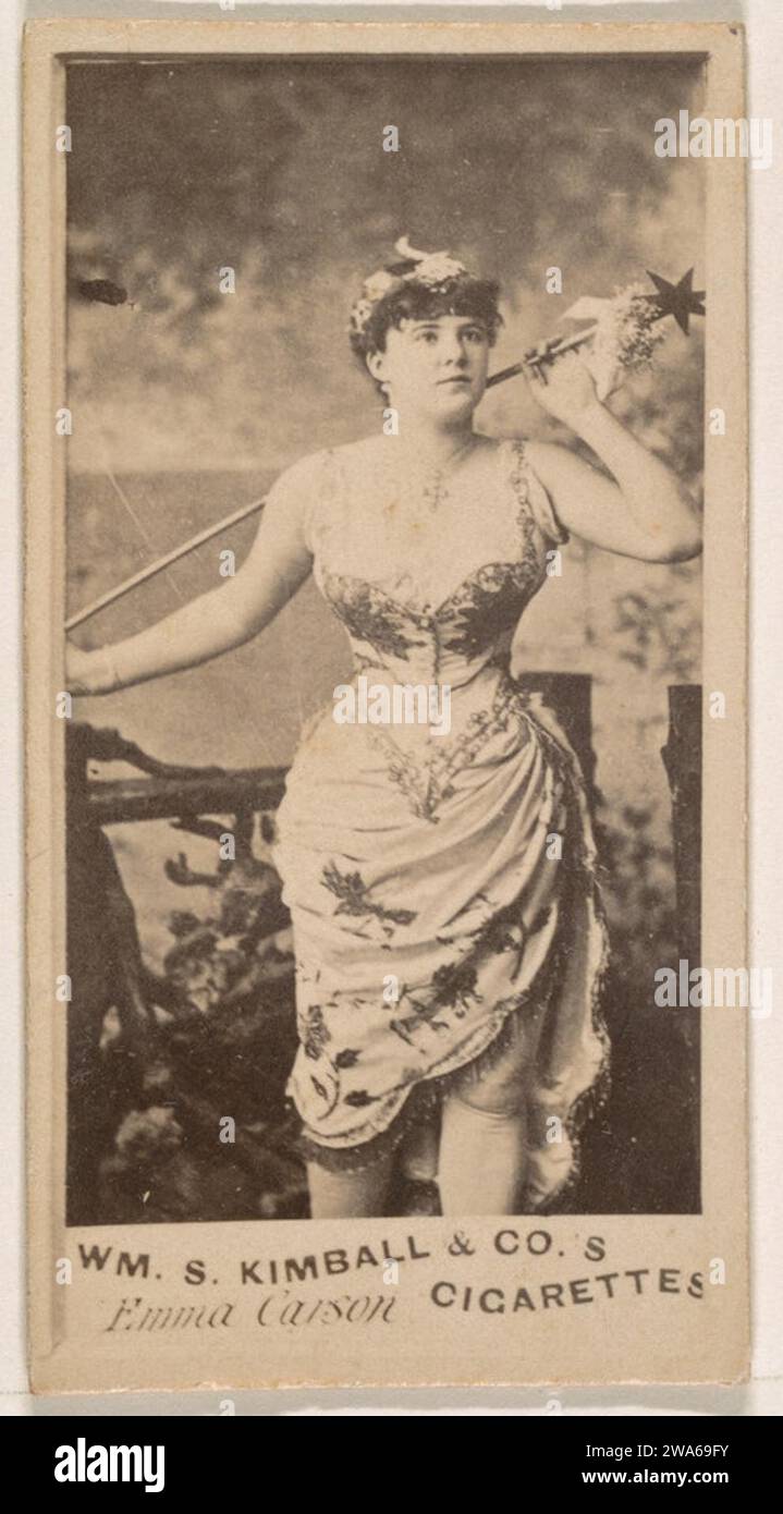 Emma Carson, from the Actresses series (N203) issued by Wm. S. Kimball ...