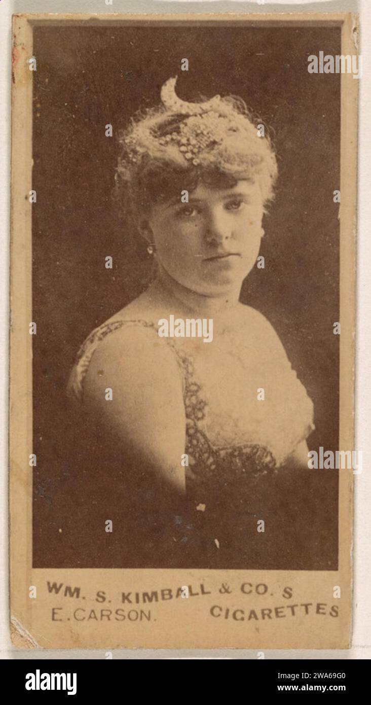Emma Carson, from the Actresses series (N203) issued by Wm. S. Kimball ...