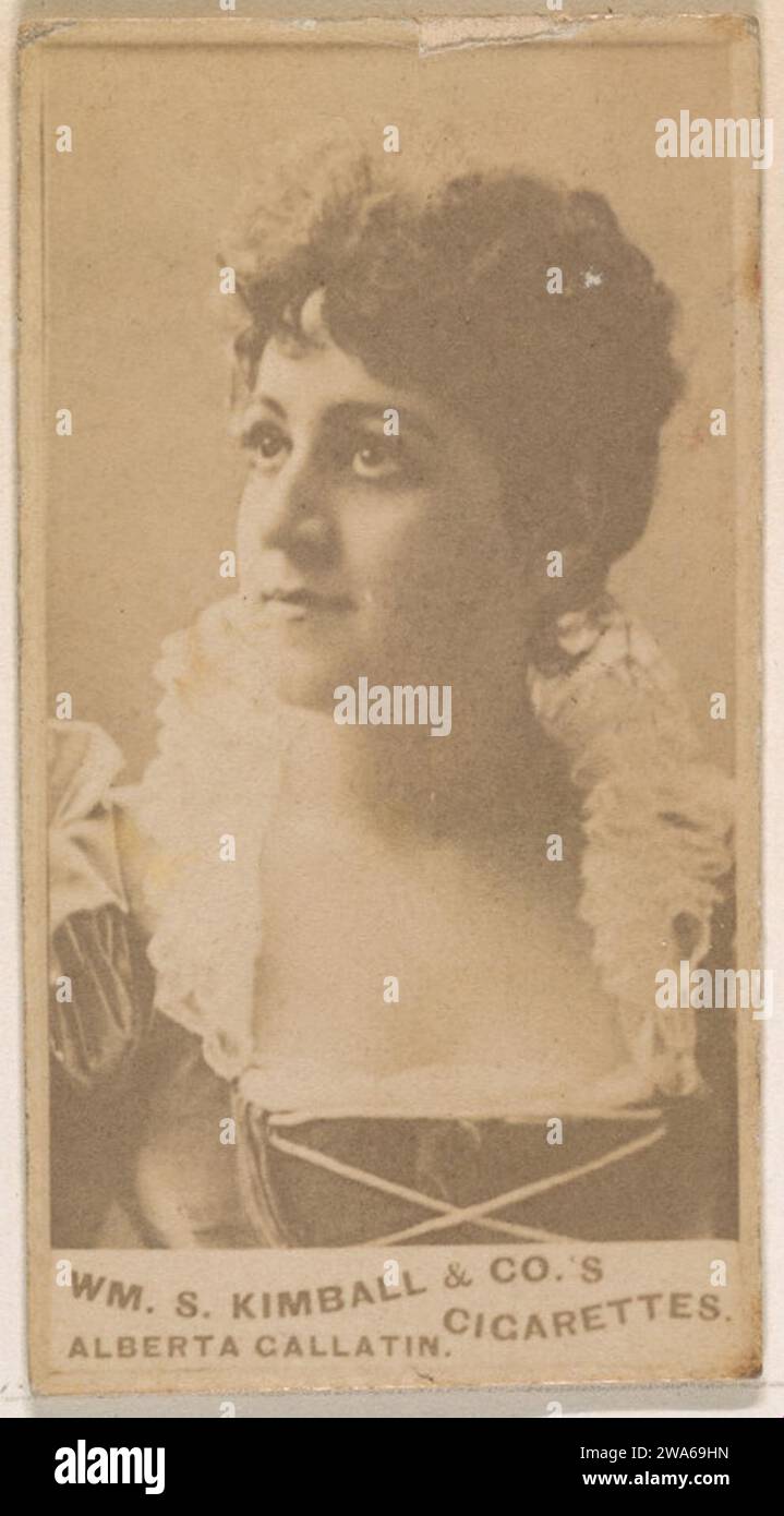 Alberta Gallatin, from the Actresses series (N203) issued by Wm. S ...