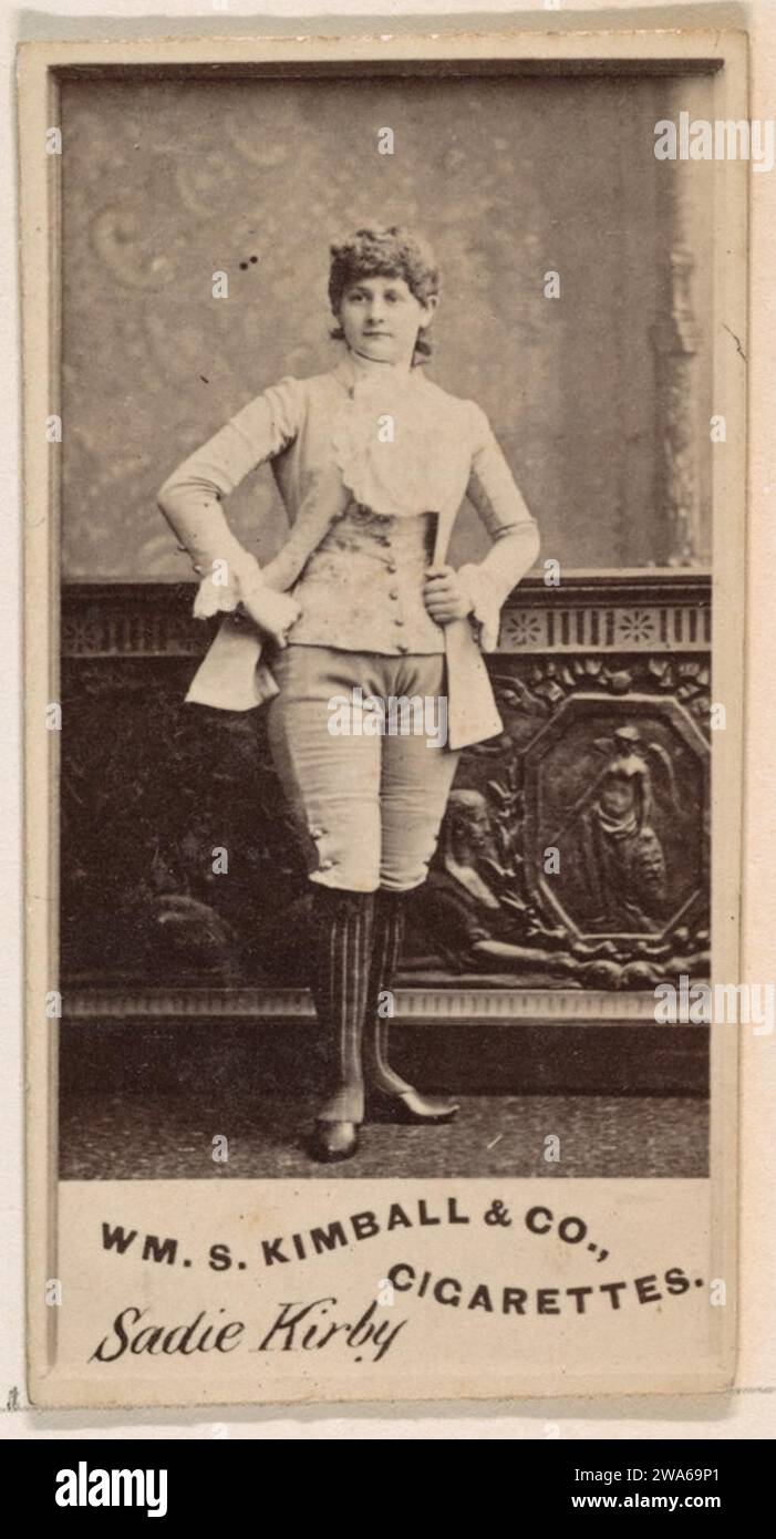 Sadie Kirby, from the Actresses series (N203) issued by Wm. S. Kimball ...