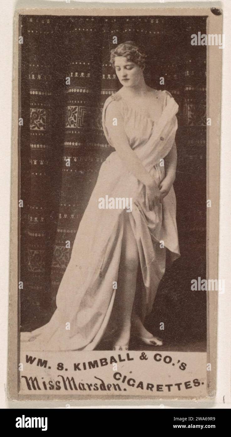 Miss Marsden, from the Actresses series (N203) issued by Wm. S. Kimball ...