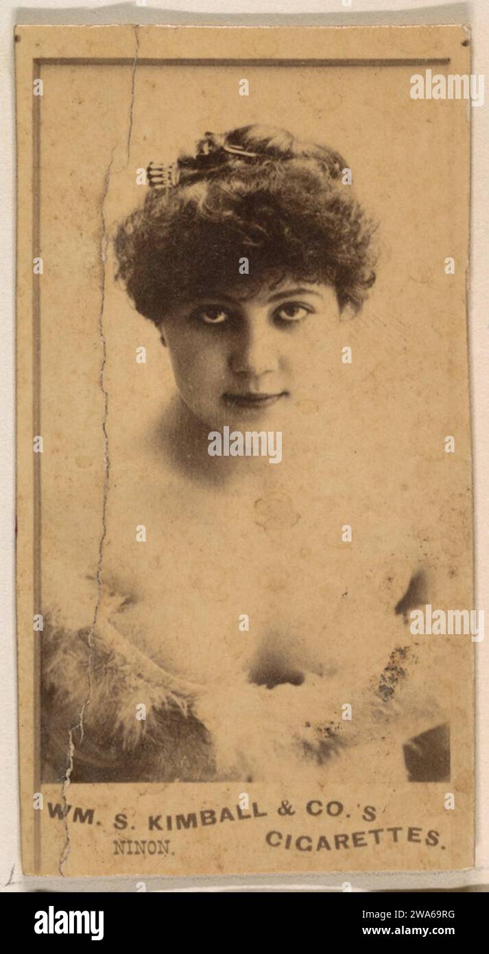 Miss Ninon, from the Actresses series (N203) issued by Wm. S. Kimball & Co. 1963 by William S ...