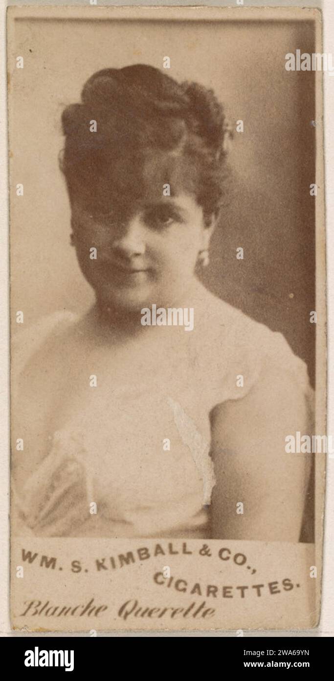 Blanche Querrette, from the Actresses series (N203) issued by Wm. S. Kimball & Co. 1963 by ...