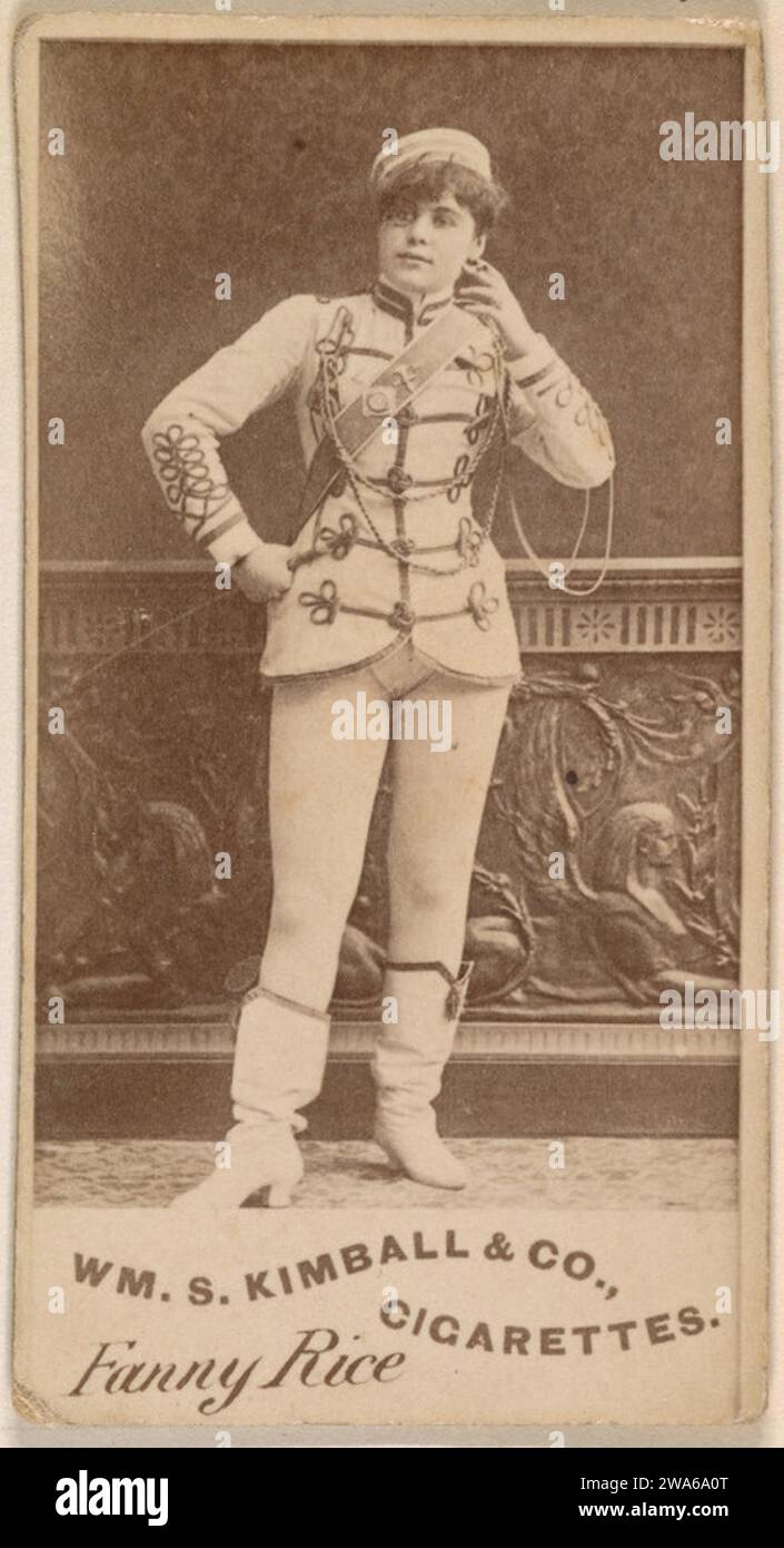 Fanny Rice, from the Actresses series (N203) issued by Wm. S. Kimball ...