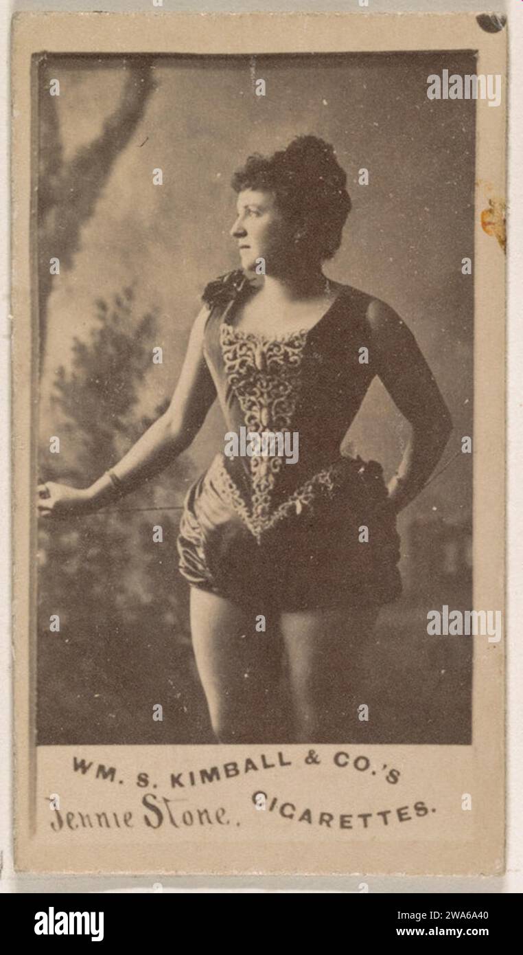 Jennie Stone, from the Actresses series (N203) issued by Wm. S. Kimball ...