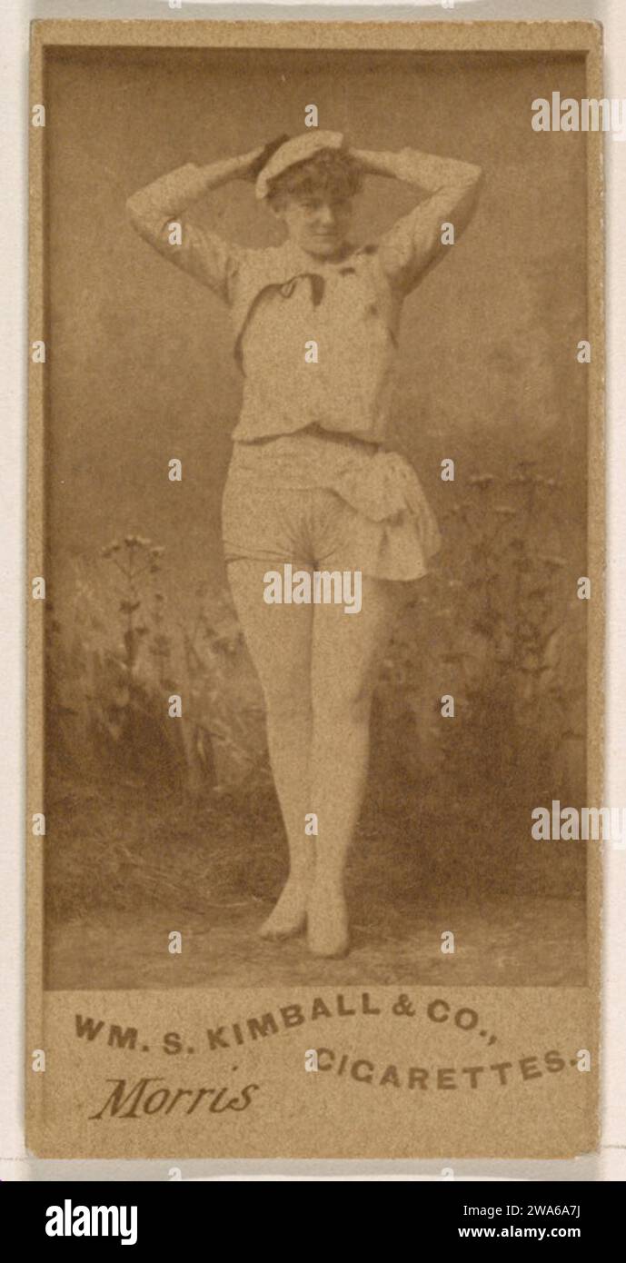 Miss Morris, from the Actresses series (N203) issued by Wm. S. Kimball ...
