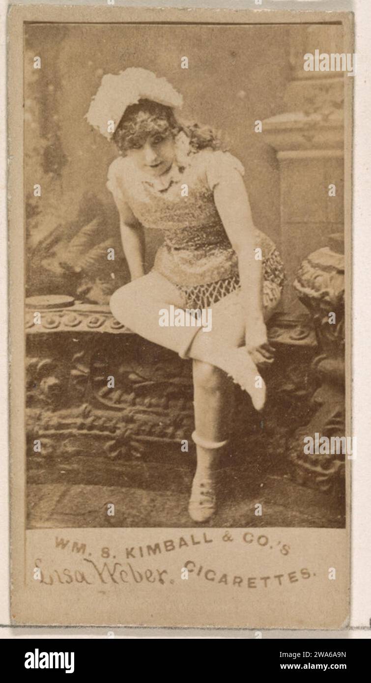 Lisa Weber, from the Actresses series (N203) issued by Wm. S. Kimball ...