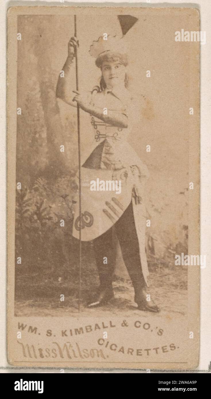 Miss Wilson, from the Actresses series (N203) issued by Wm. S. Kimball ...