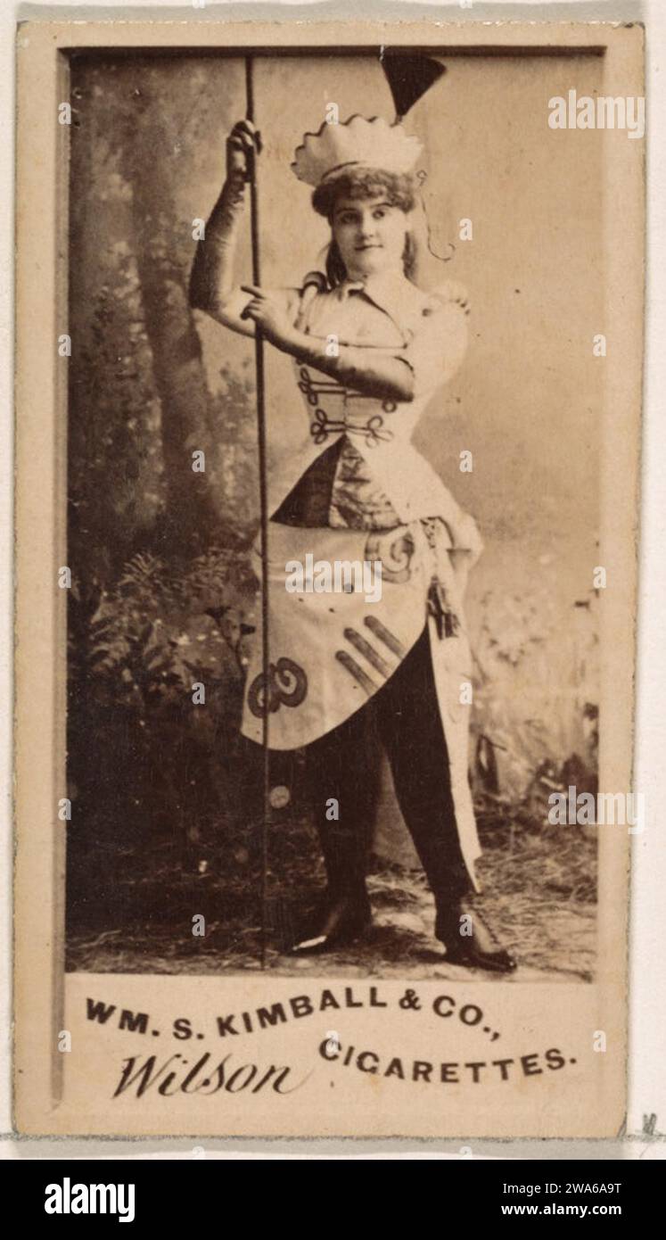 Miss Wilson, from the Actresses series (N203) issued by Wm. S. Kimball ...