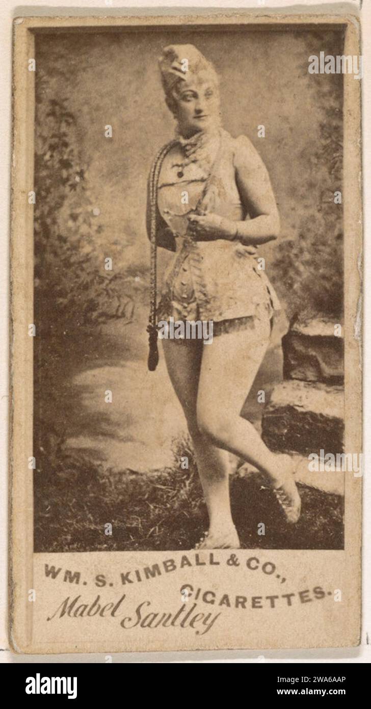 Mabel Santley, from the Actresses series (N203) issued by Wm. S. Kimball & Co. 1963 by William S ...