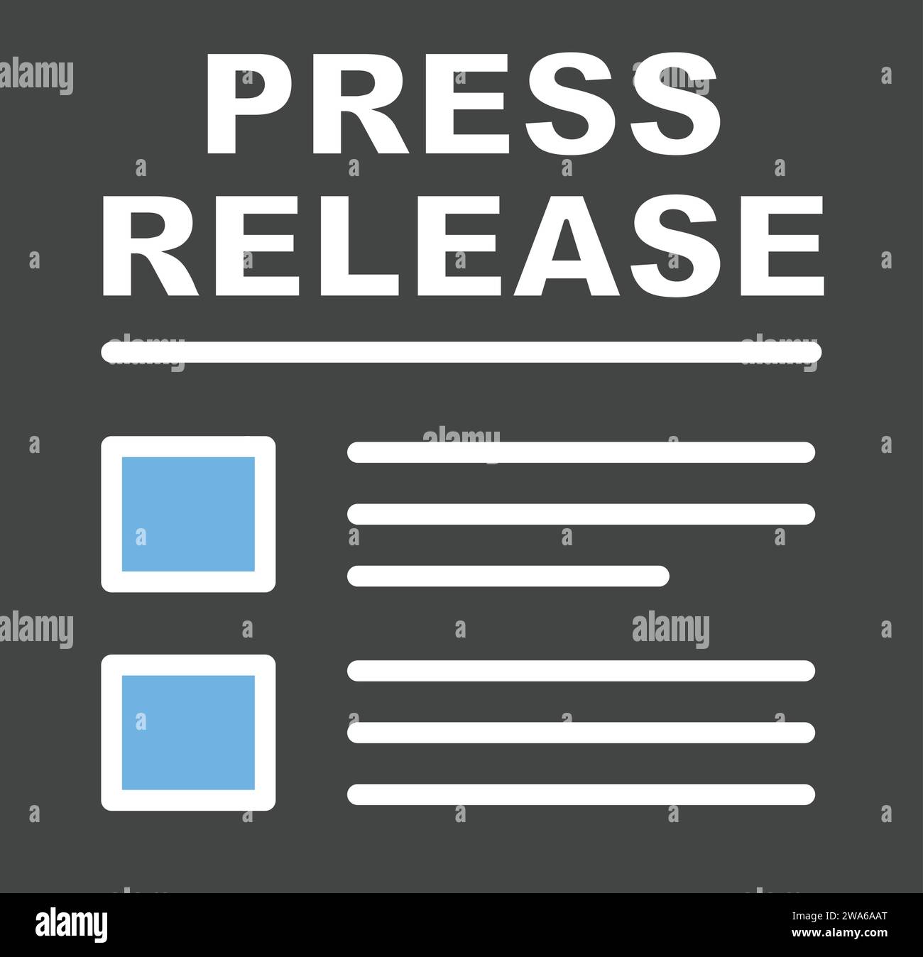 Press releases Stock Vector Images - Alamy