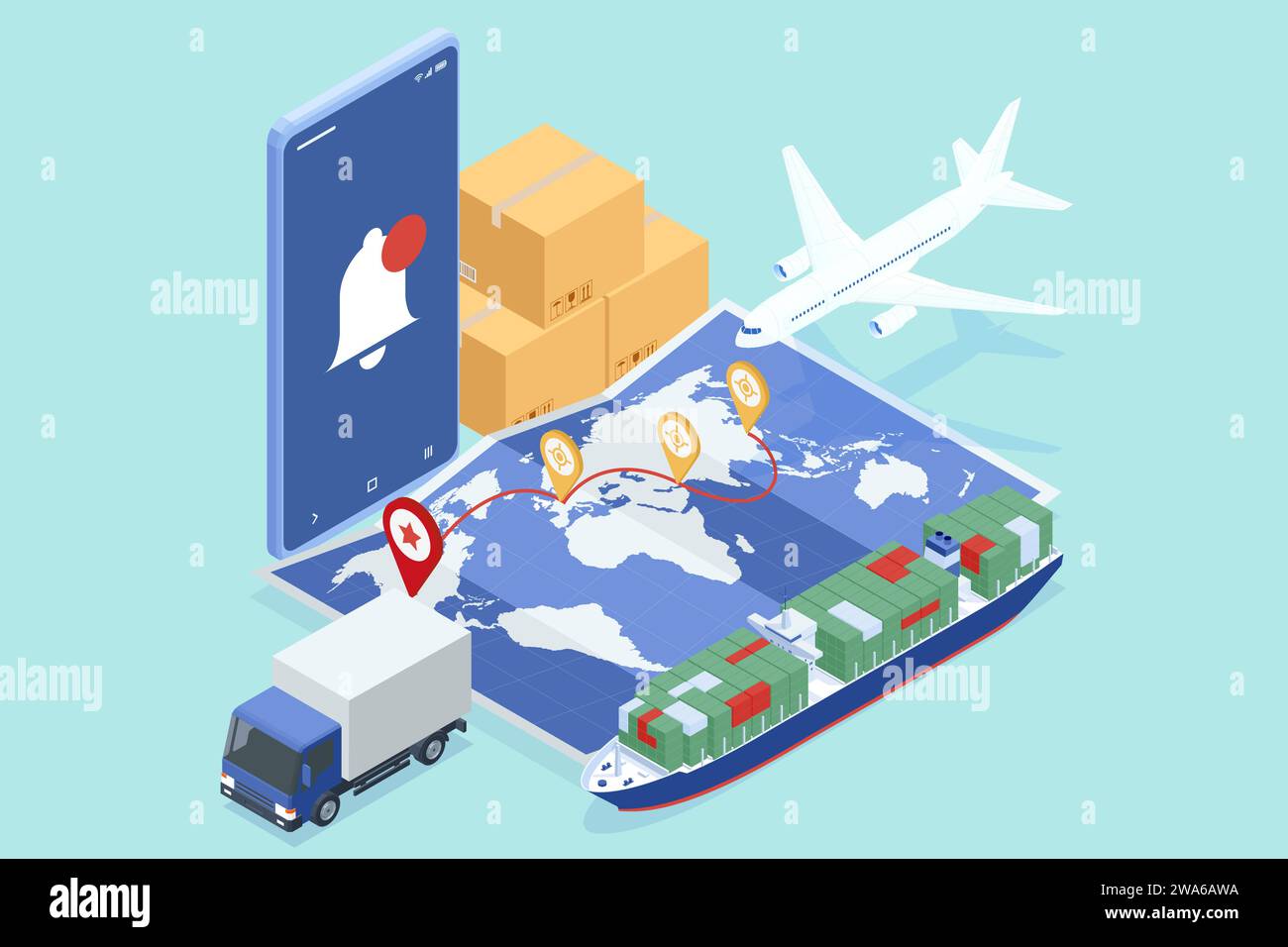 Traffic free shopping Stock Vector Images - Alamy