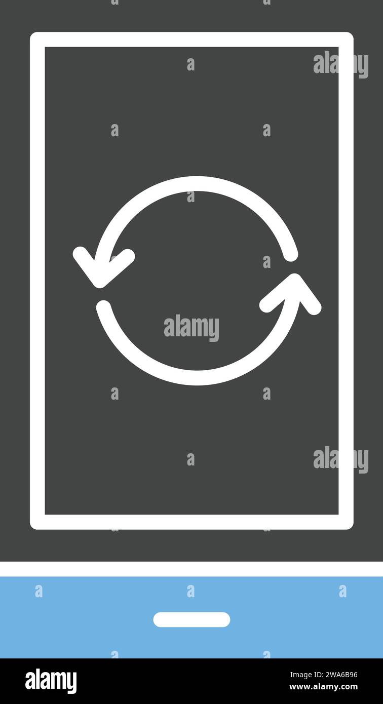 Restart Phone icon vector image Stock Vector Image & Art - Alamy