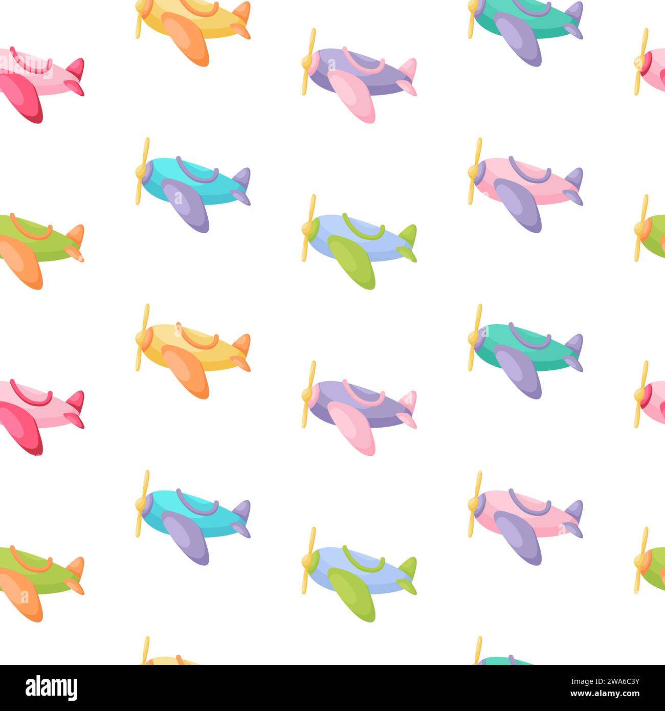 Cute children's seamless pattern with planes. Creative kids texture for ...