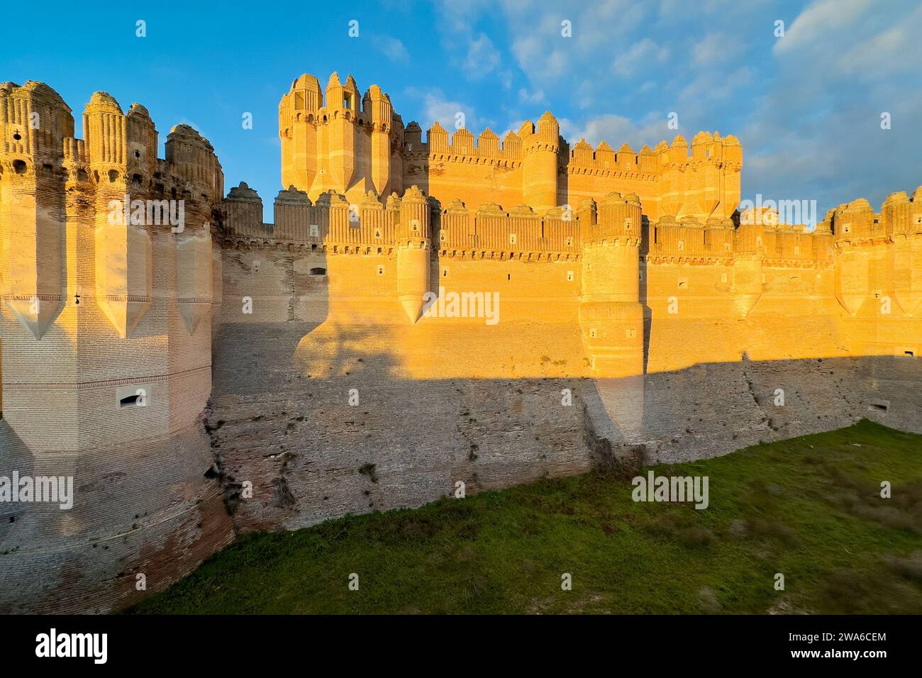 Medieval castle of Coca in Segovia, Spain. High quality photo Stock ...