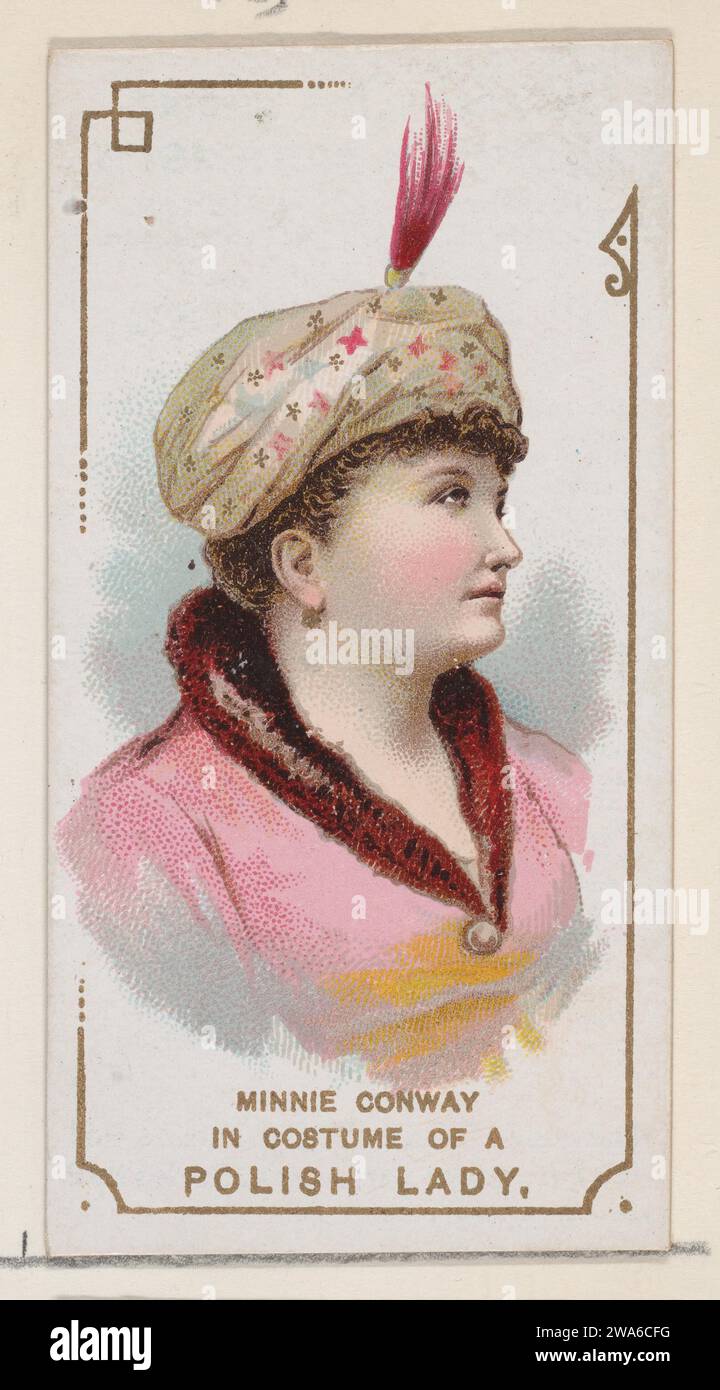 Minnie Conway in Costume of a Polish Lady, from the set Actors and ...