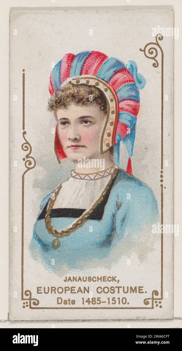 Janauscheck in European Costume from 1485-1510, from the set Actors and ...