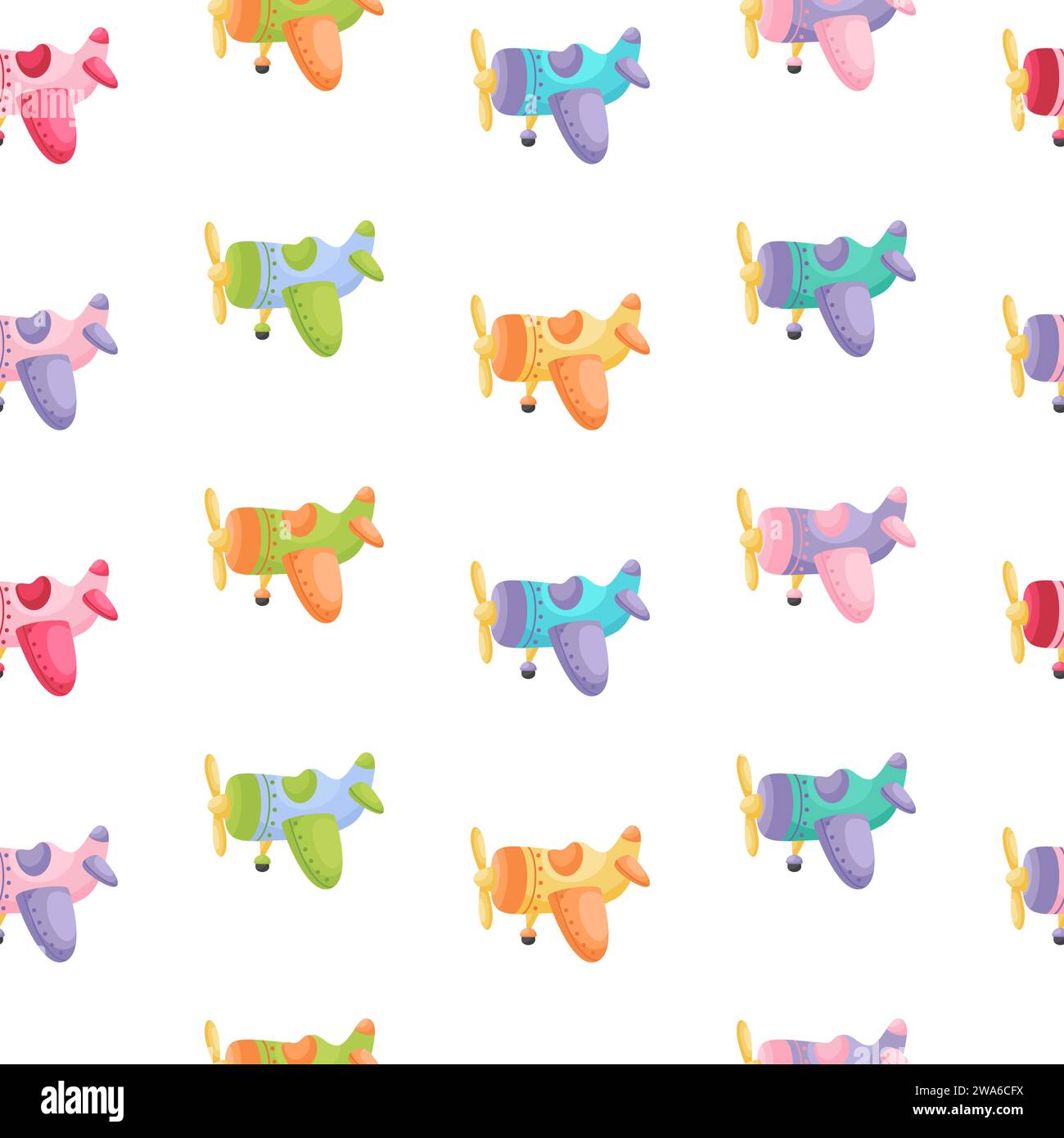 Cute children's seamless pattern with planes. Creative kids texture for ...