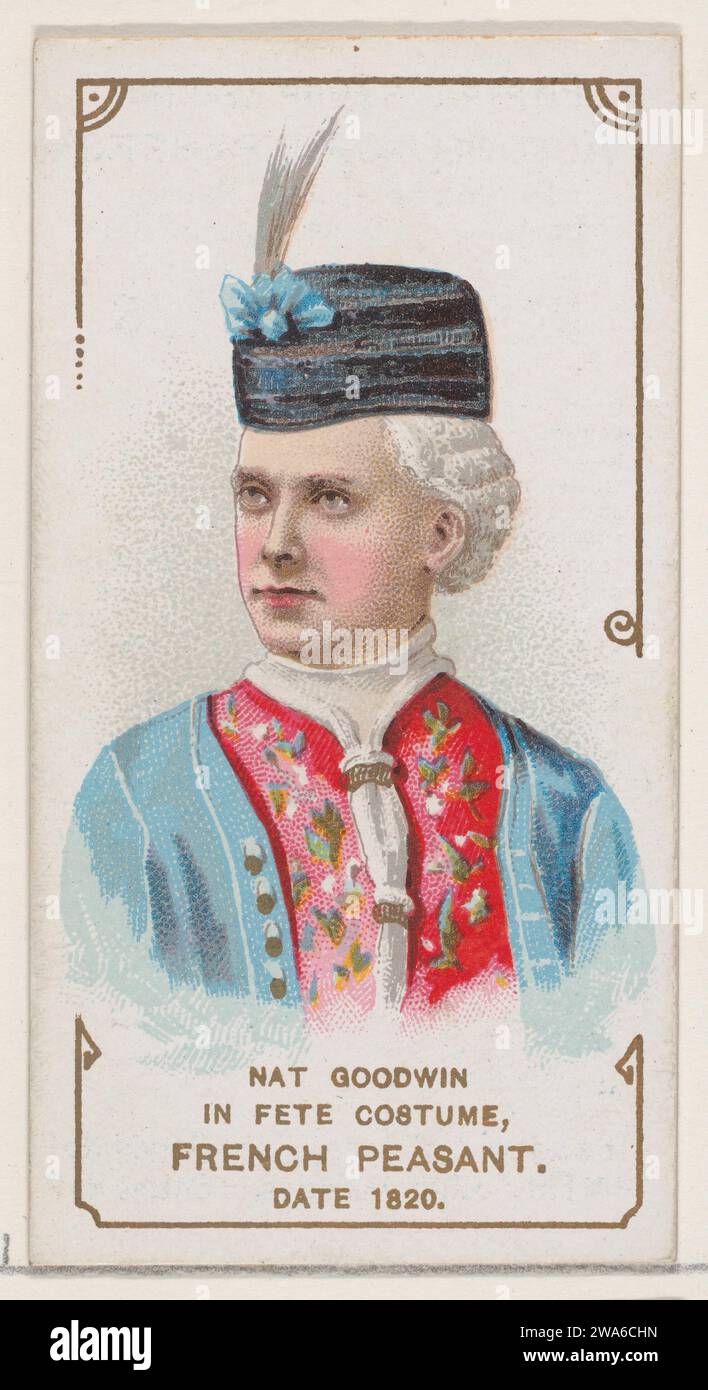 Nat Goodwin in Fete Costume of French Peasant of 1820, from the set ...
