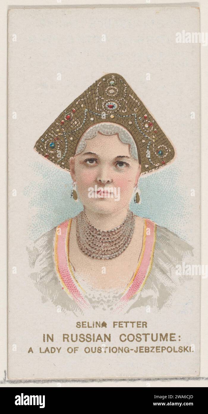 Selina Fetter in Russian Costume of a Lady of Oustiong-Jebzepolski ...