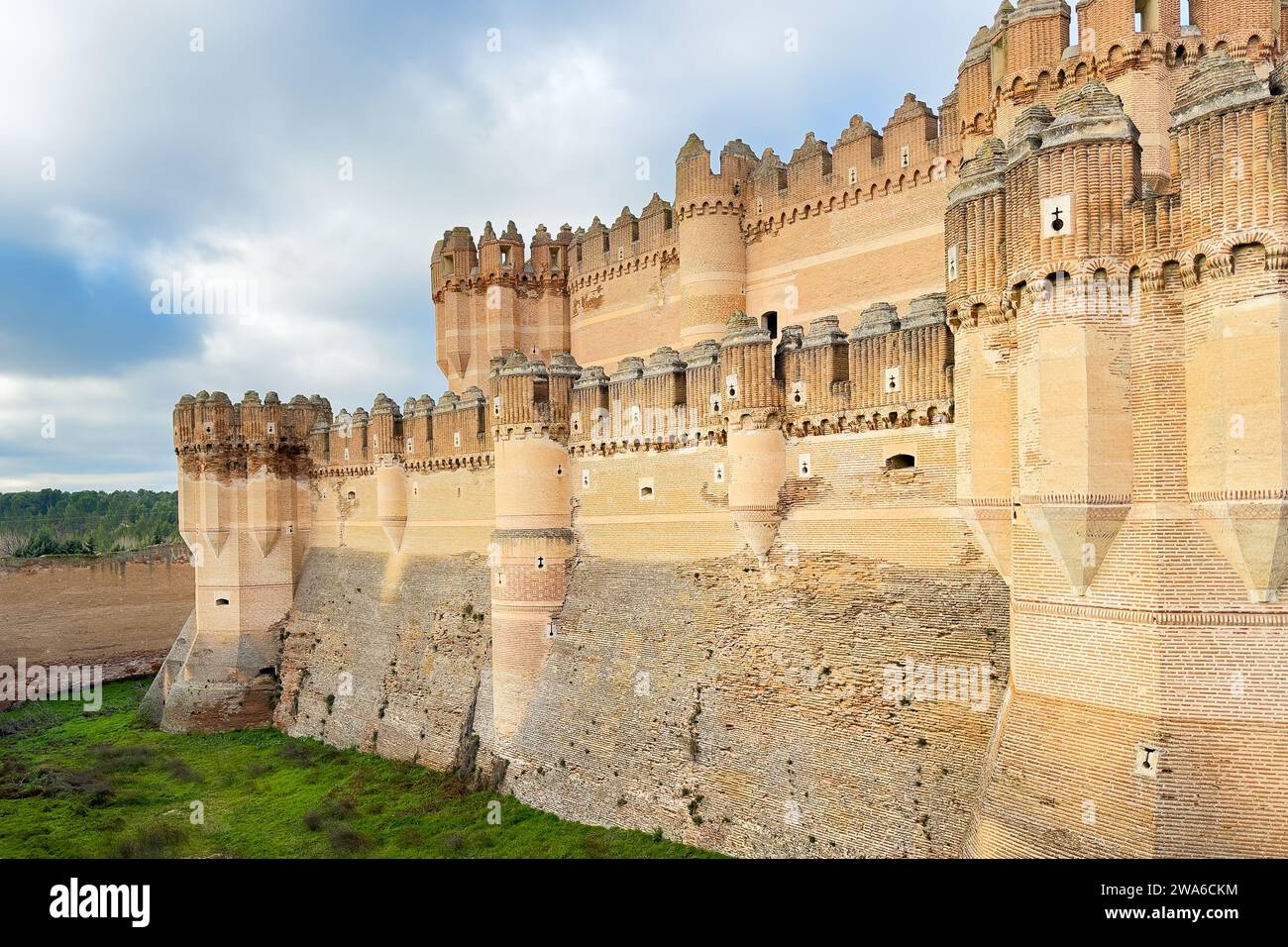 Medieval castle of Coca in Segovia, Spain. High quality photo Stock ...