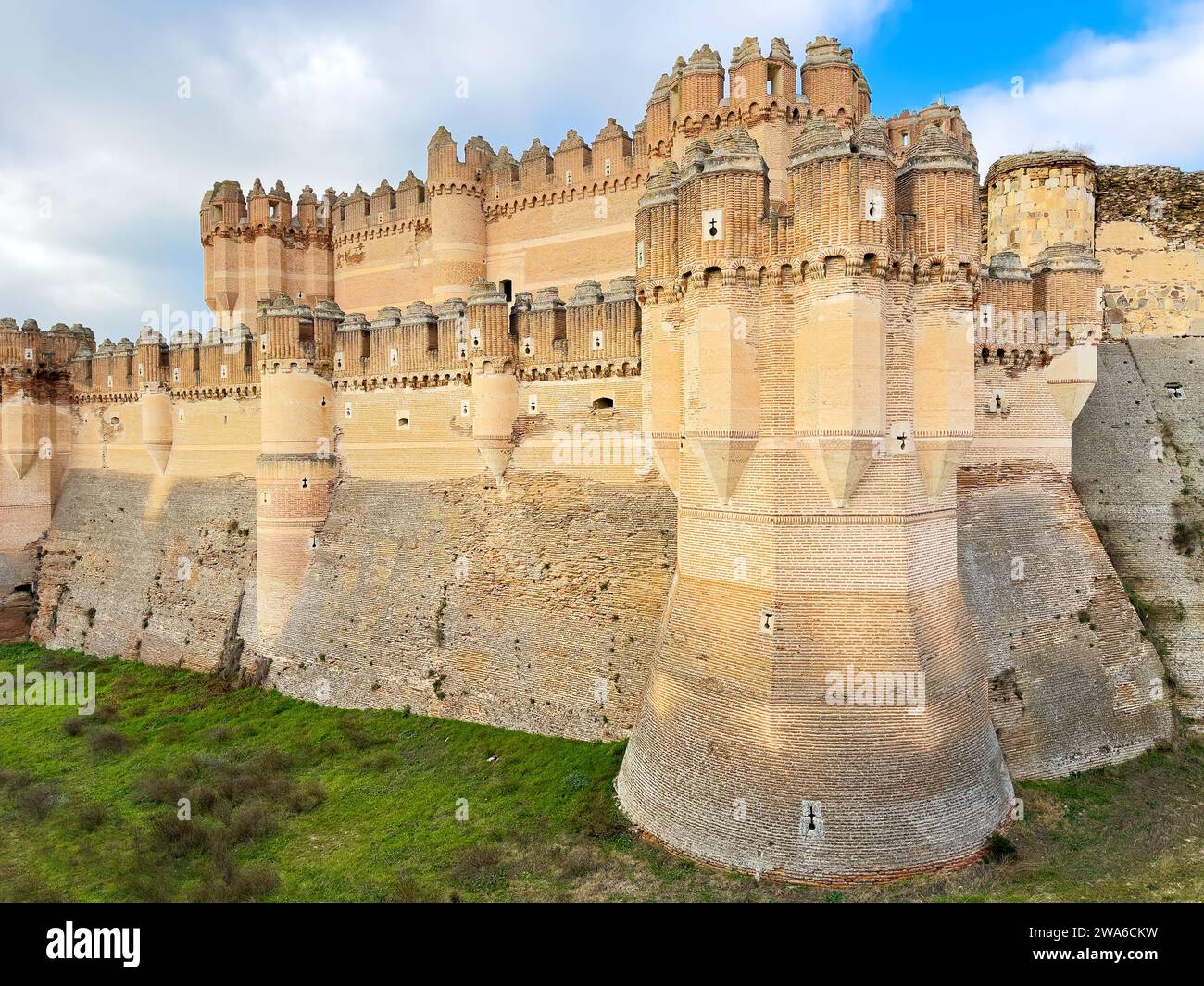 Medieval castle of Coca in Segovia, Spain. High quality photo Stock ...