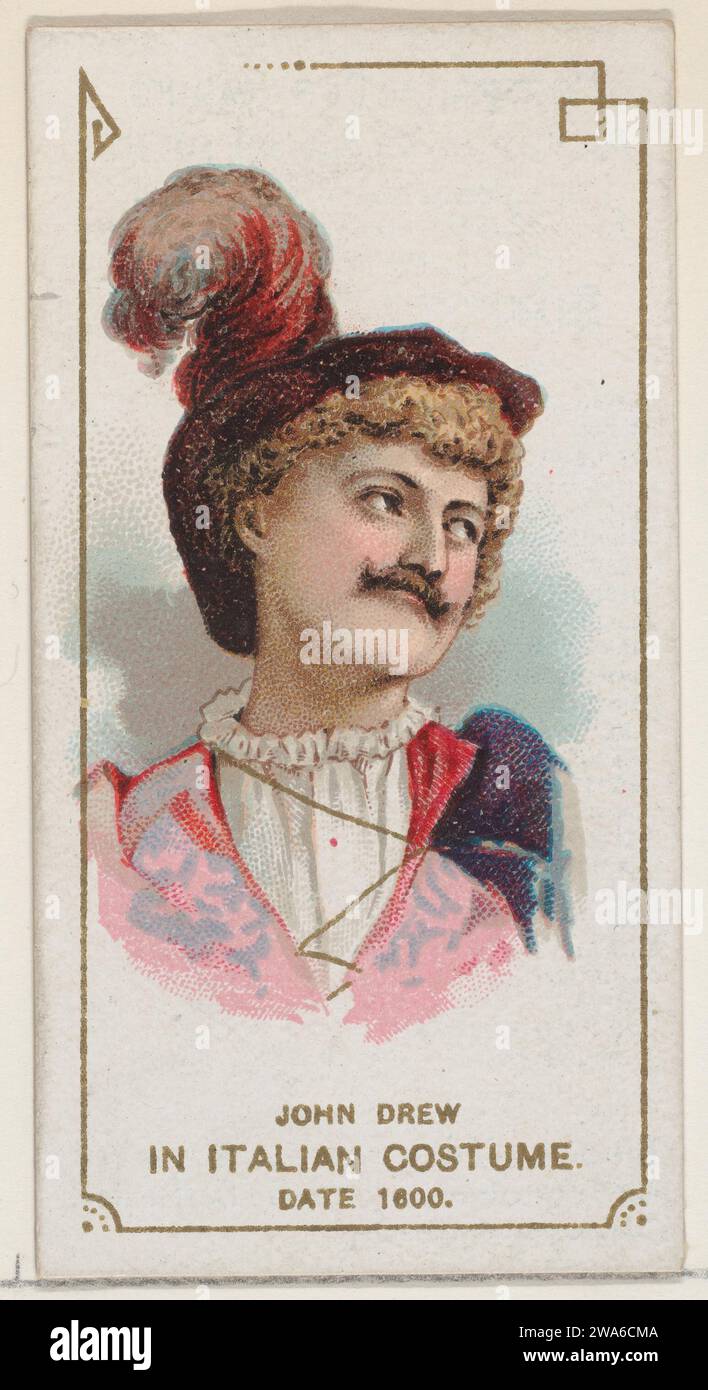 John Drew in Italian Costume of 1600, from the set Actors and Actresses ...