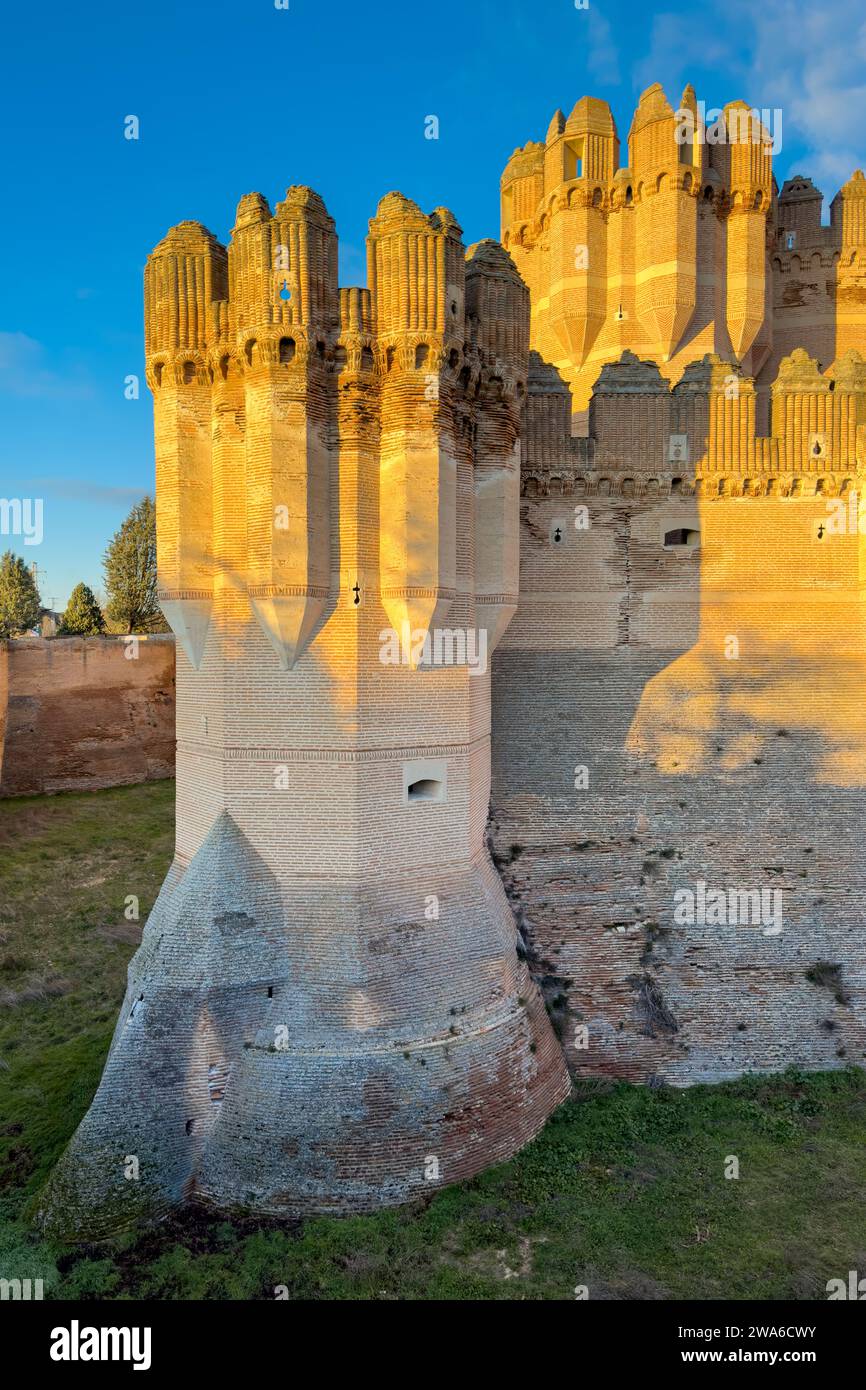 Medieval castle of Coca in Segovia, Spain. High quality photo Stock ...
