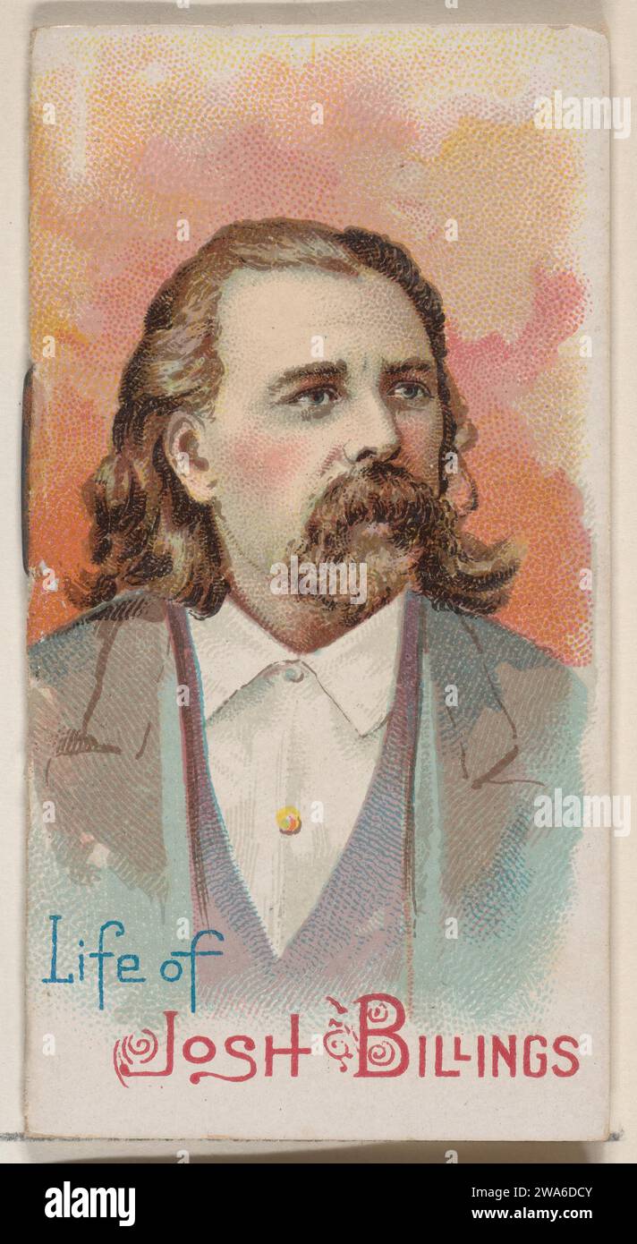 Life of Josh Billings, from the Histories of Poor Boys and Famous ...