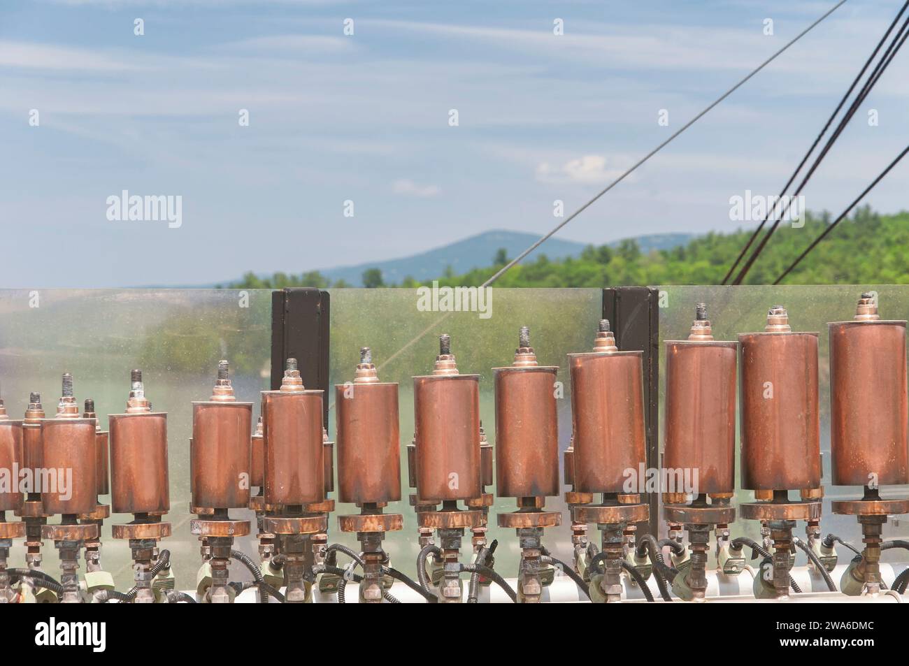 An authentic steam calliope aboard the minne ha ha ferry on Lake George ...
