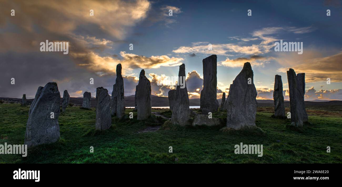 The Standing Stones at Calanais Stock Photo - Alamy