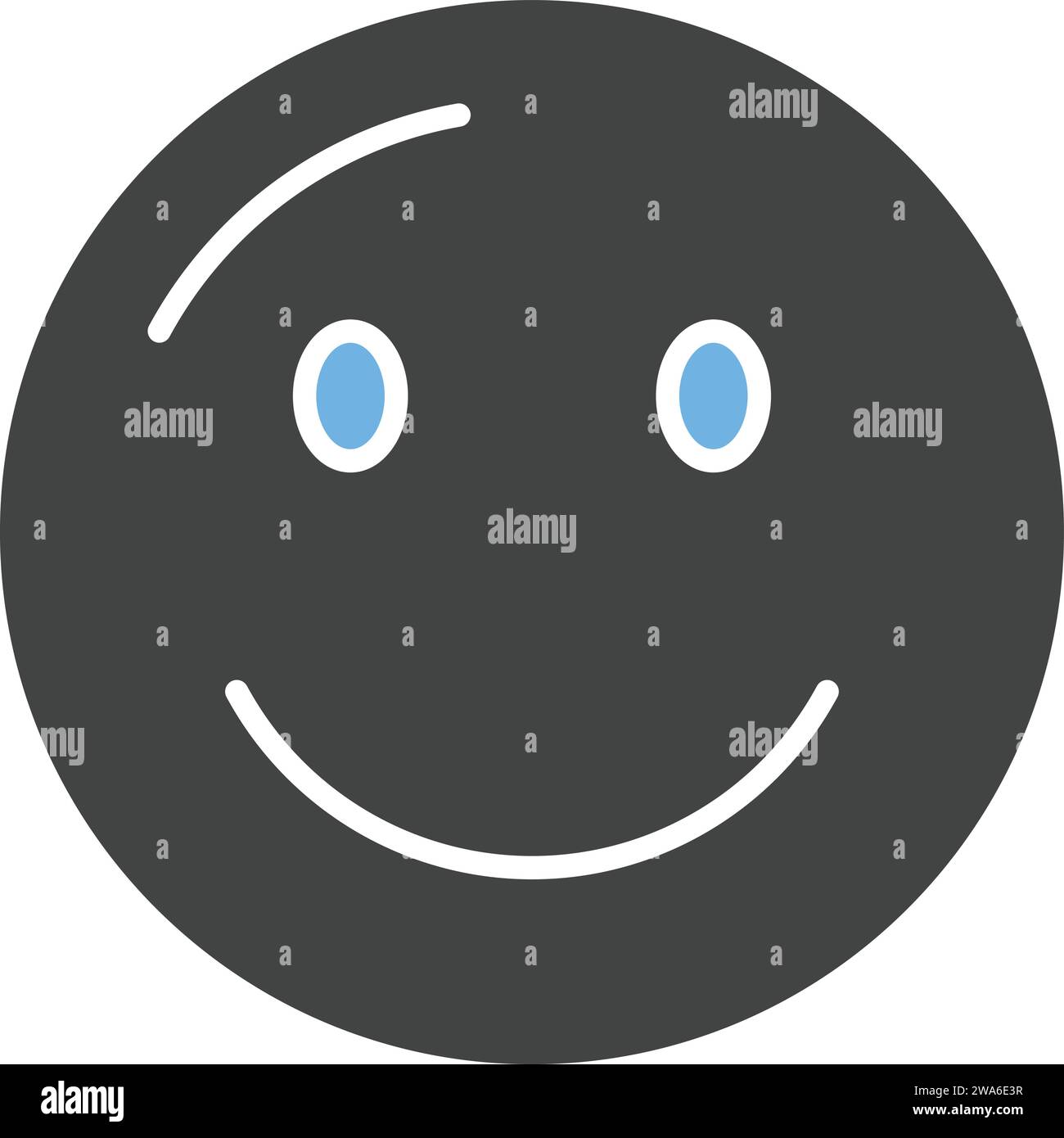 Slightly Smiling Face icon vector image Stock Vector Image & Art - Alamy