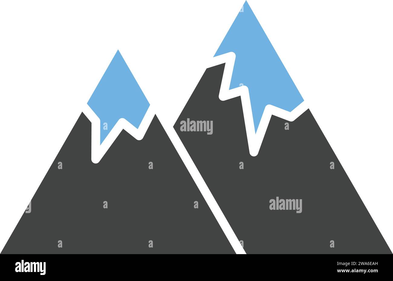 Snow-Capped Mountain icon vector image Stock Vector Image & Art - Alamy