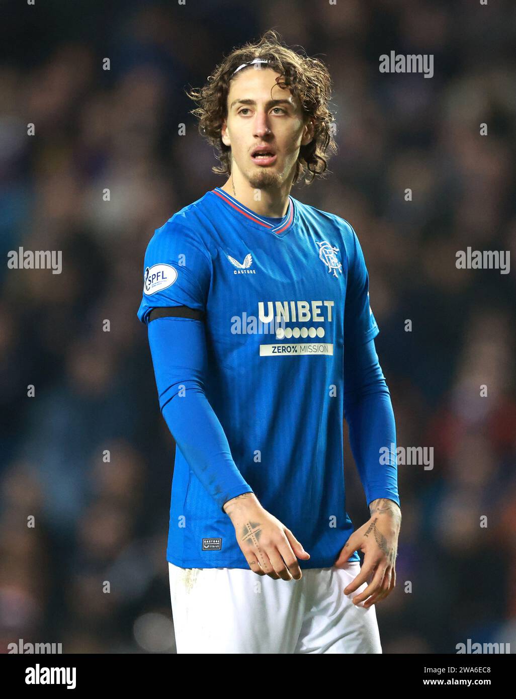 Rangers' Fabio Silva in action during the cinch Premiership match at ...