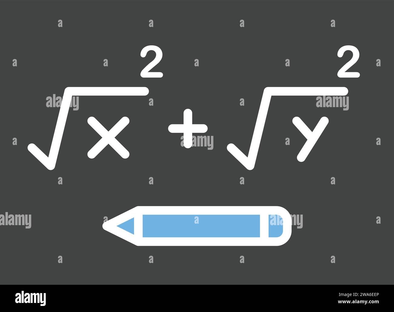 Solving equation Cut Out Stock Images & Pictures - Alamy