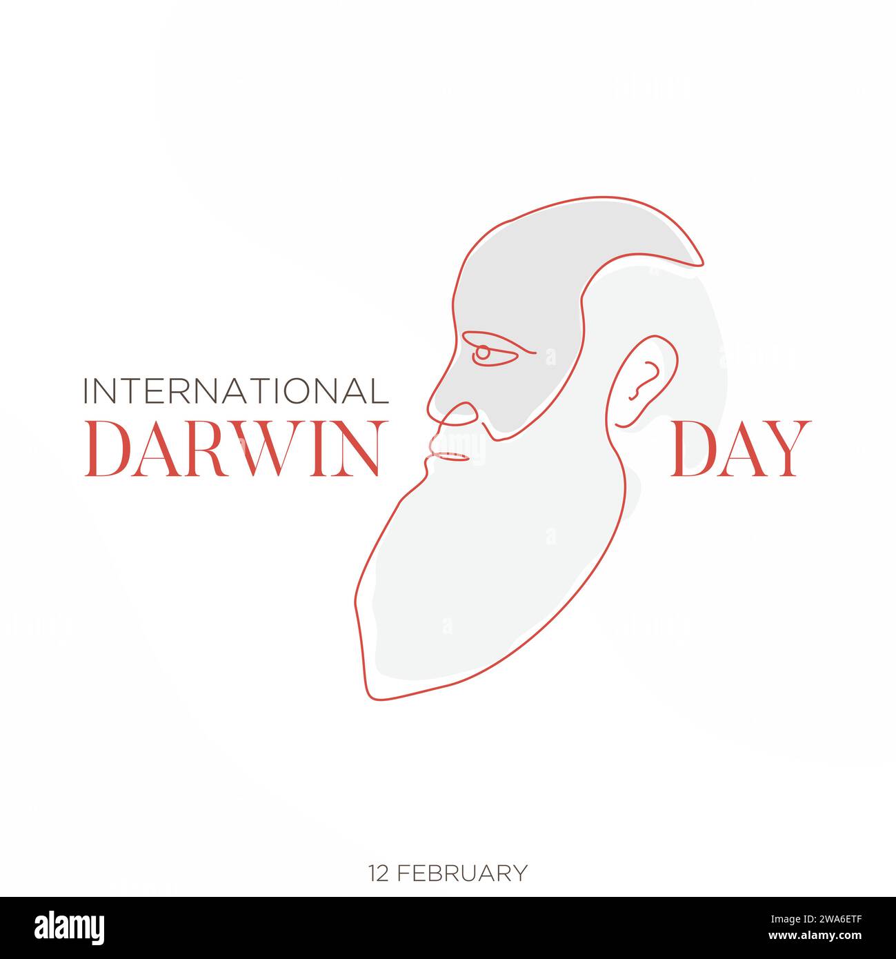 International Darwin Day of Science and Humanism background template ...