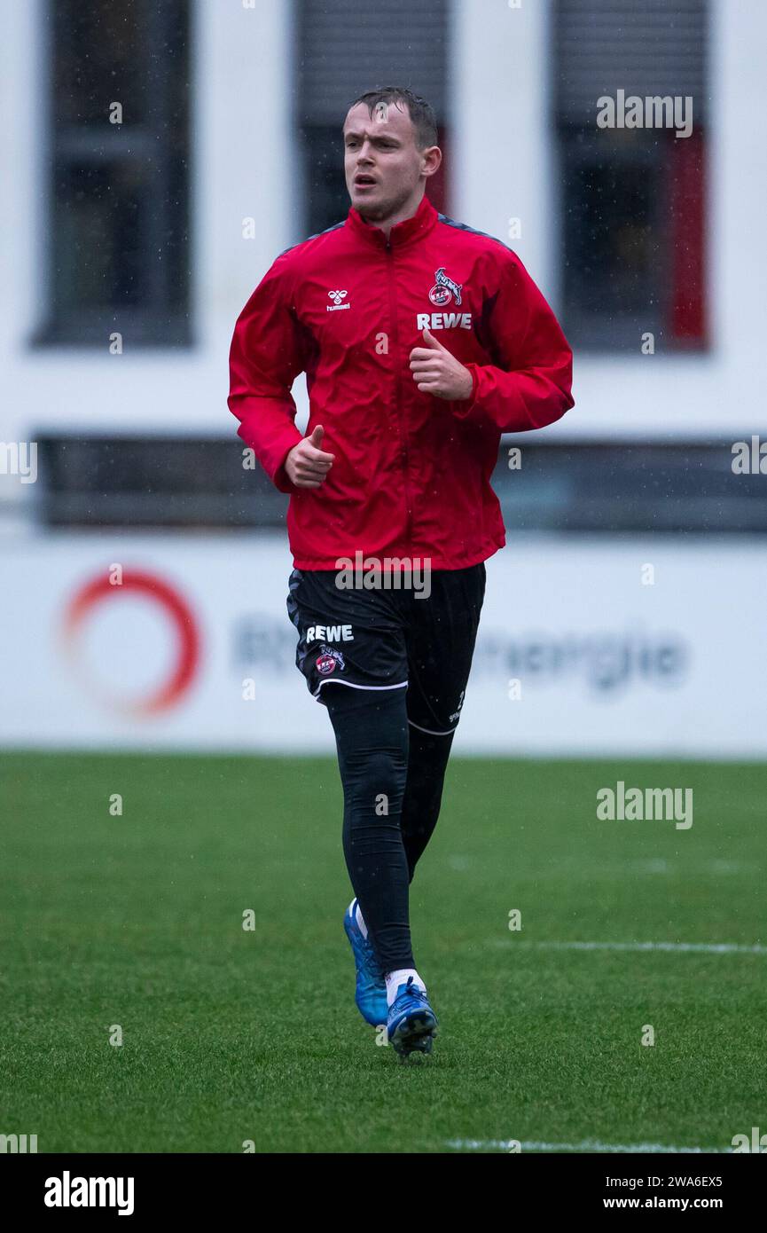 Jacob Christensen (1. FC K?ln, #22). Trainingsauftakt des 1. FC K?ln, am 02.01.2024 ...