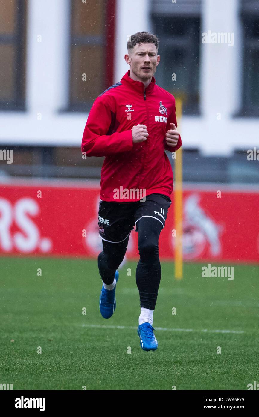 Florian Kainz (1. FC K?ln, #11). Trainingsauftakt des 1. FC K?ln, am 02.01.2024, Geissbockheim ...