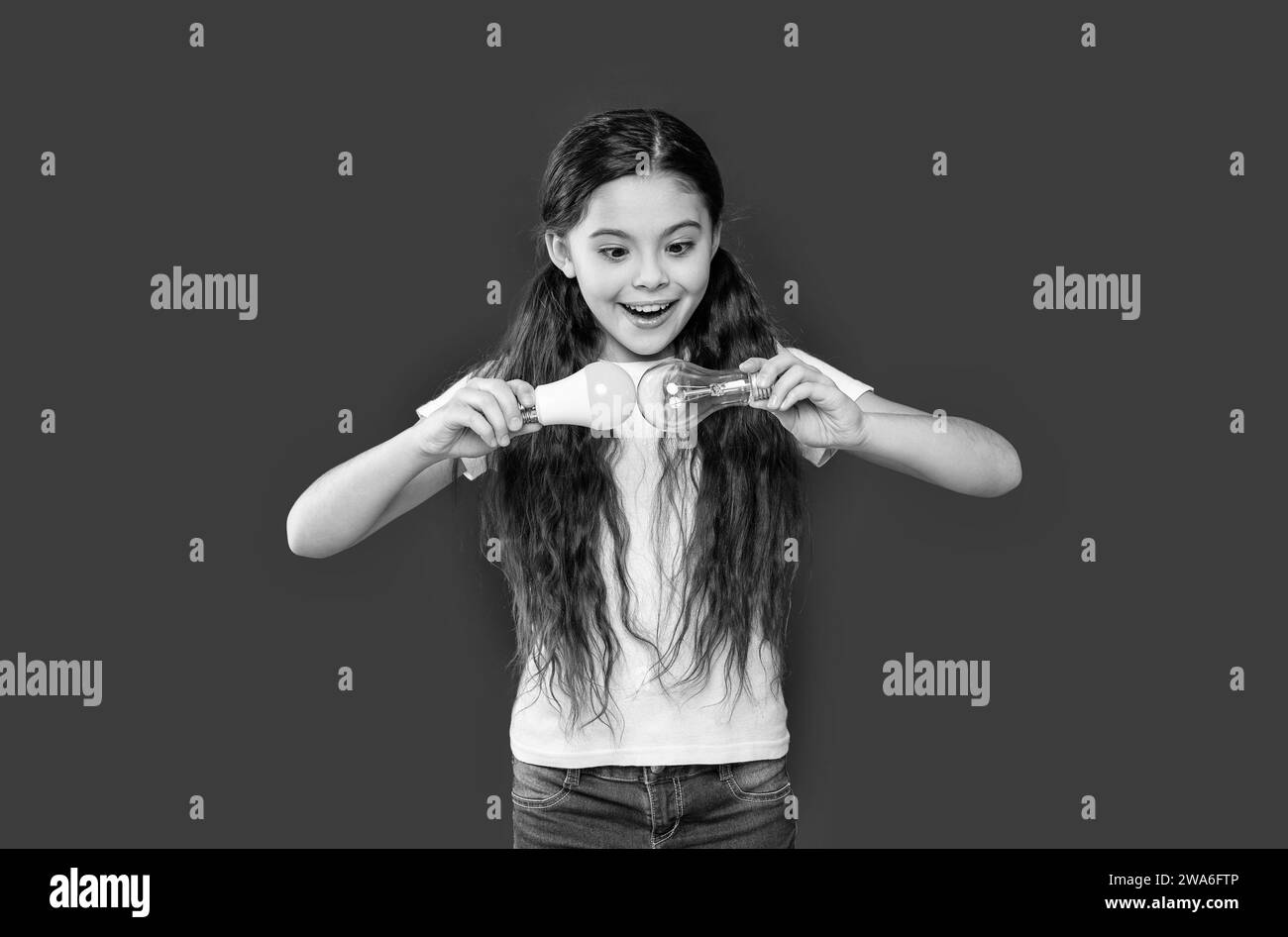 positive teen girl has solution in studio. teen girl has solution on ...