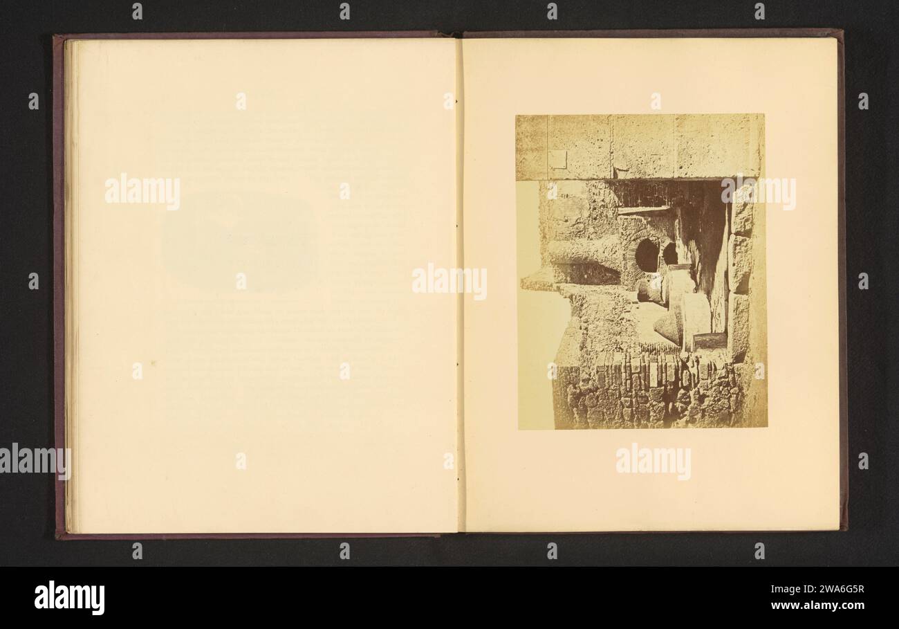 View of the ruins of mill and ovens in Pompeii, anonymous, c. 1862 - in ...