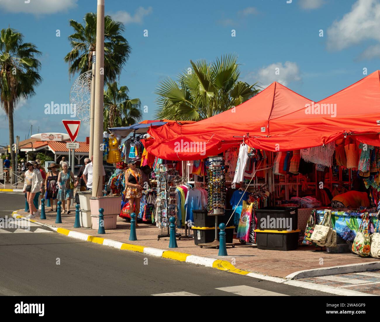 Marigot market st martin hi-res stock photography and images - Alamy