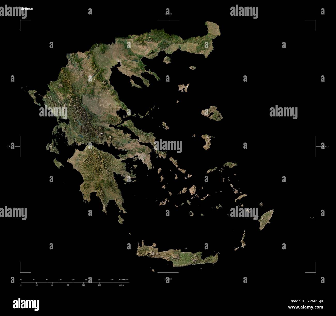 World Map With Distance Scale