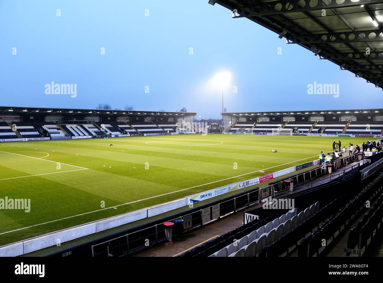 A general view of the pitch and stands ahead of the cinch Premiership ...